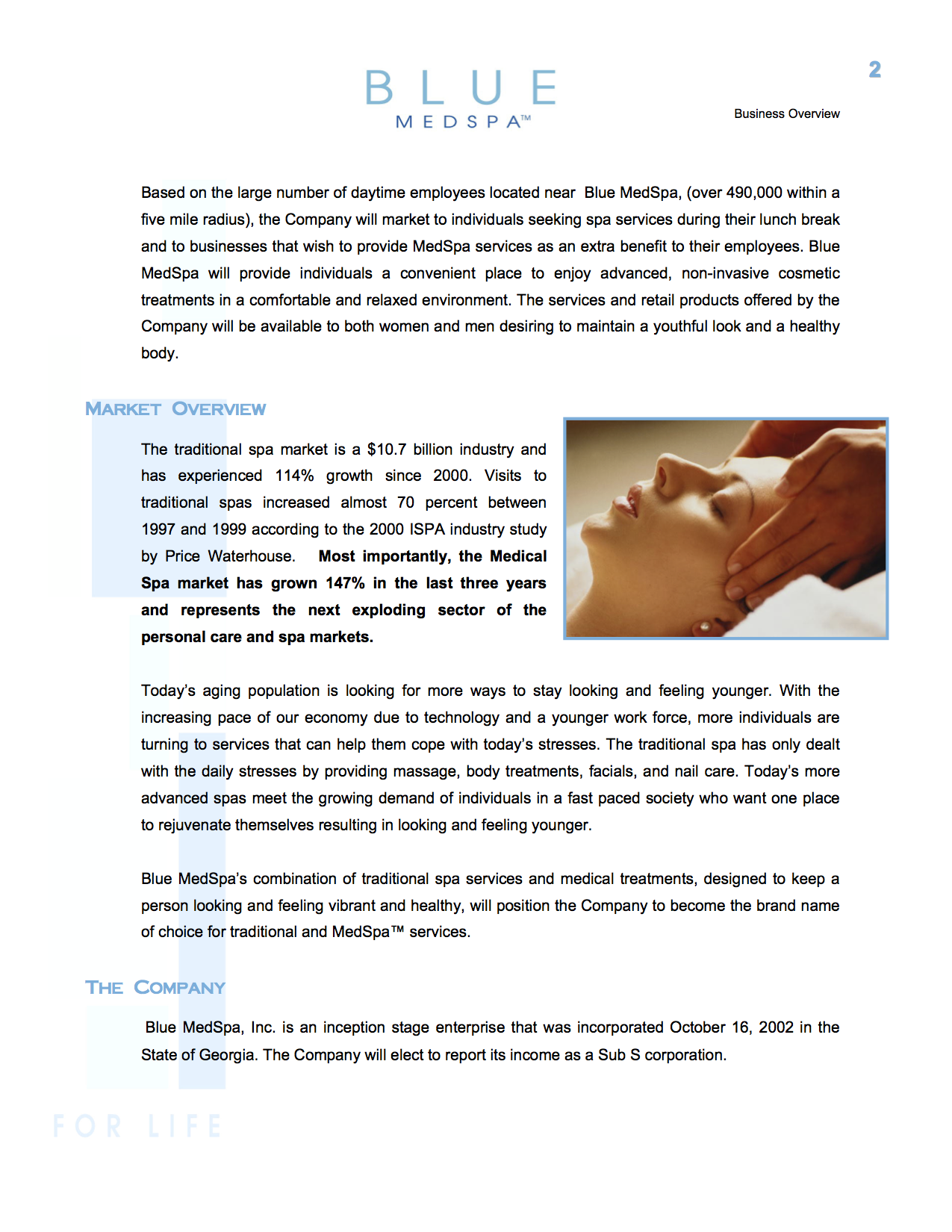 Business Plan For Medical Spa Creating A Spa Business Plan